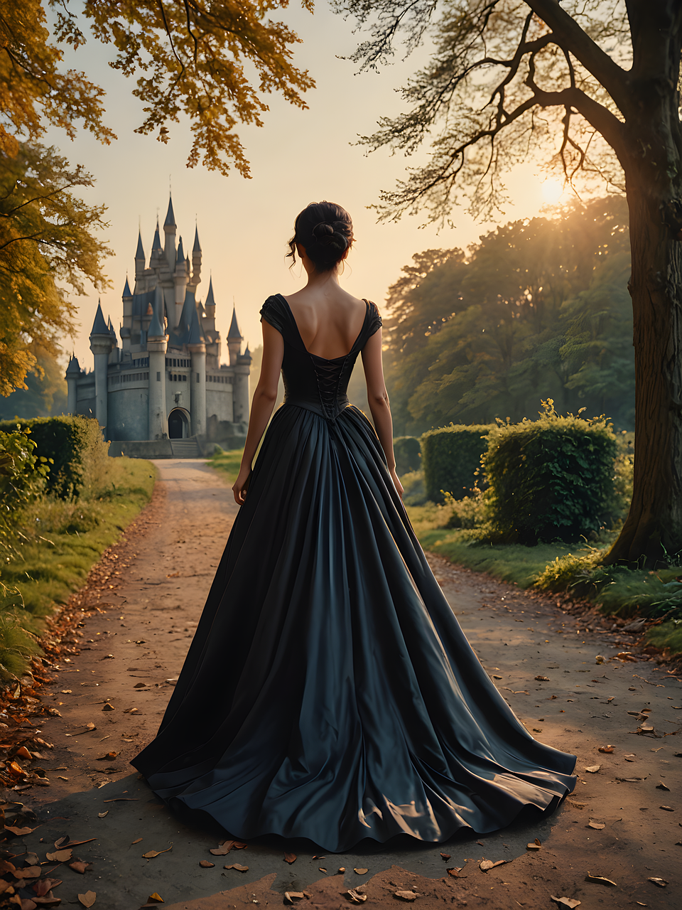 Download Woman, Castle, Regency. Royalty-Free Stock Illustration Image ...
