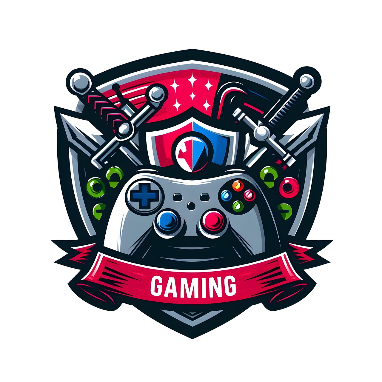 Download Ai Generated, Gaming, Logo. Royalty-Free Stock Illustration ...