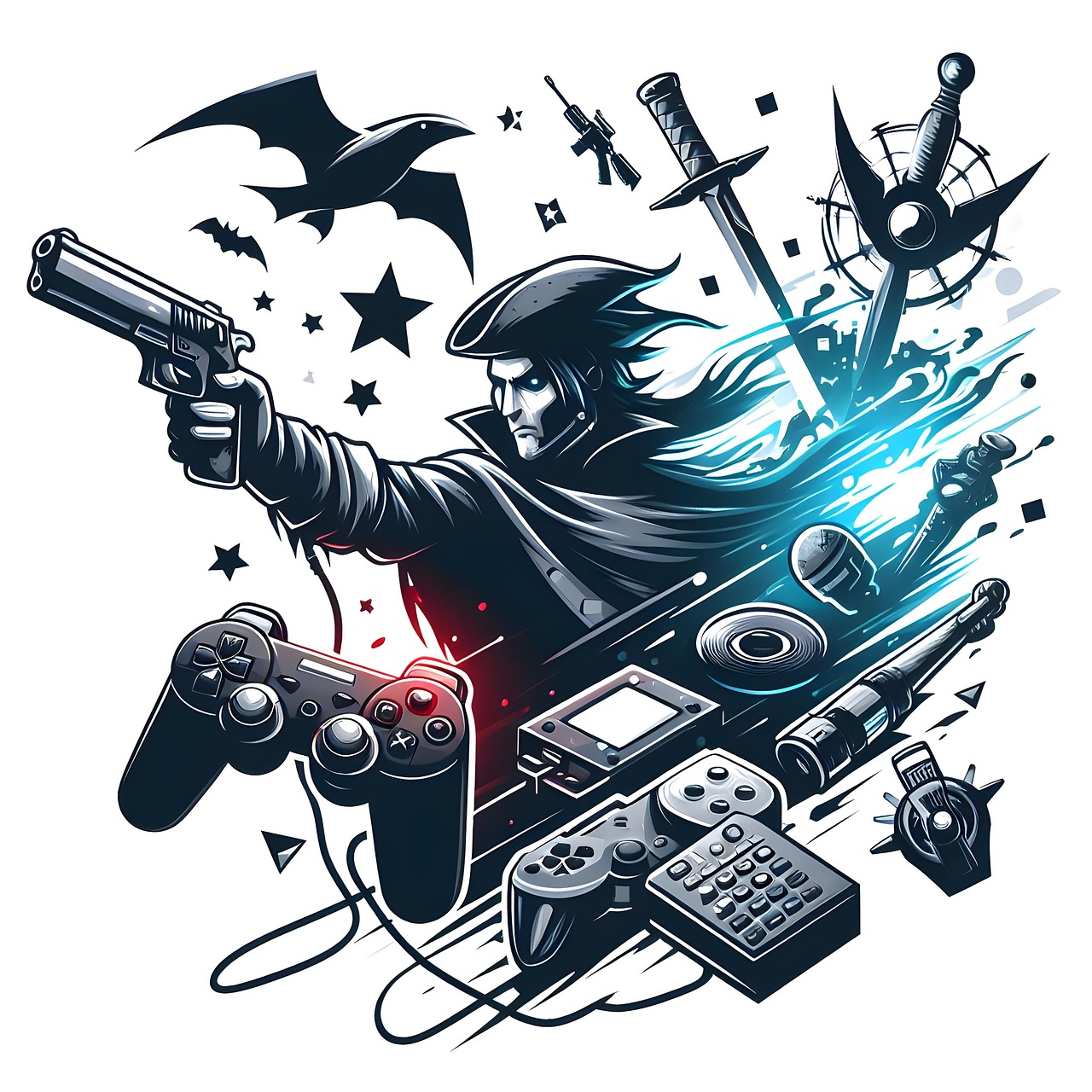 Download Gaming, Logo, Technology. Royalty-Free Stock Illustration ...