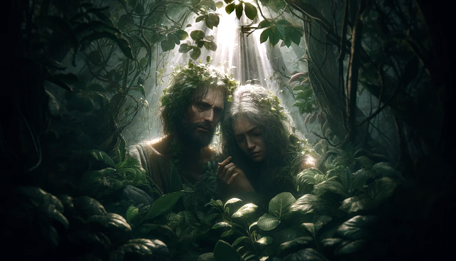 Download Ai Generated, Garden Of Eden, Adam And Eve. Royalty-Free Stock Illustration Image - Pixabay