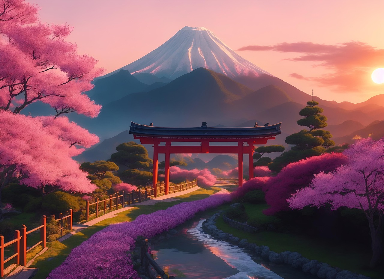 Download Ai Generated, Japan, Nature. Royalty-Free Stock Illustration ...
