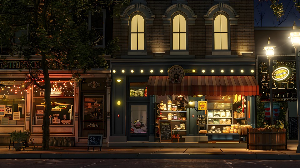 Download Cafe, Coffee, Night Street. Royalty-Free Stock Illustration ...