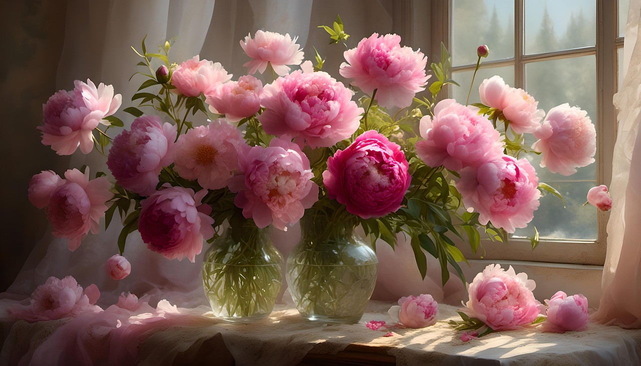 Download Ai Generated, Flowers, Peonies. Royalty-Free Stock ...