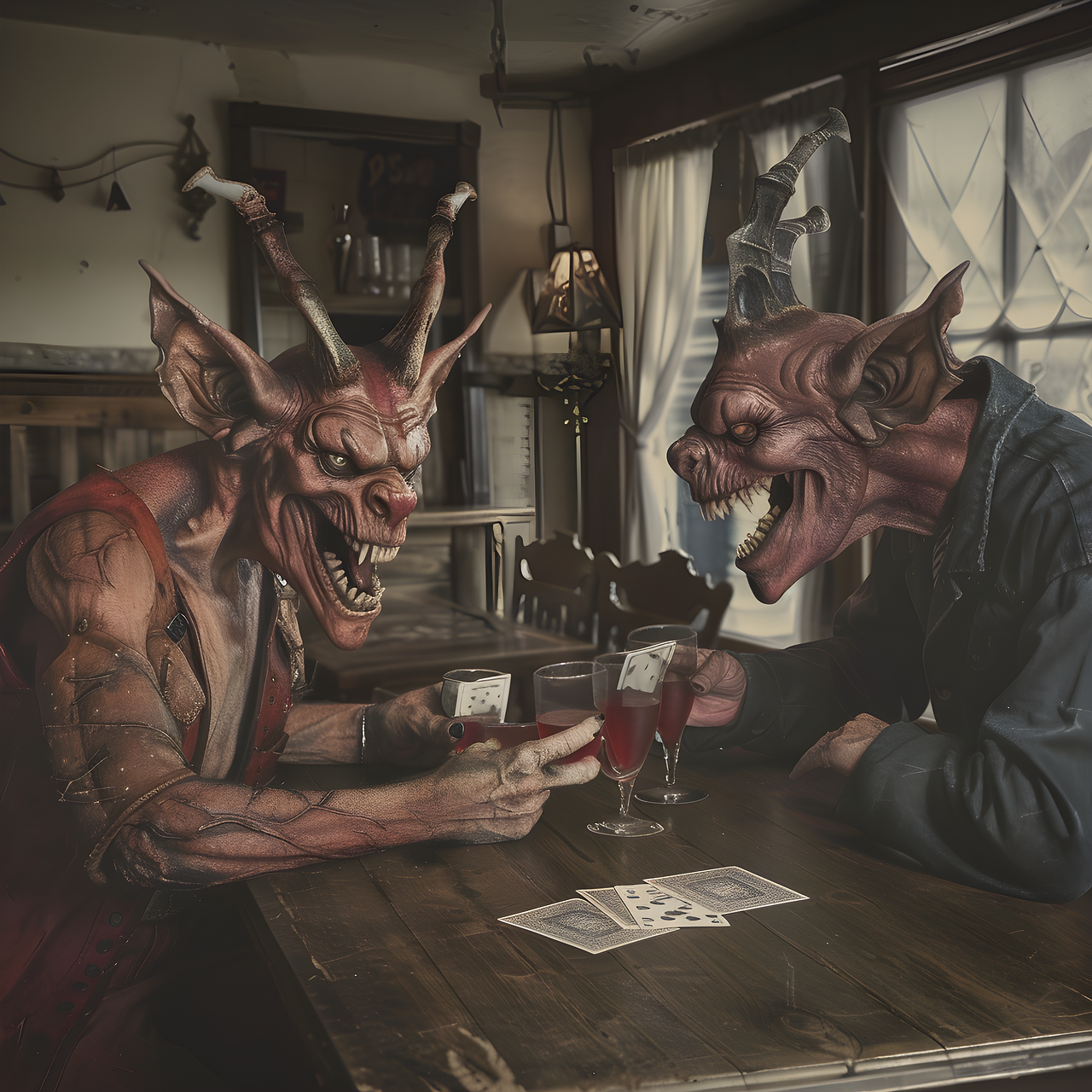 Download Ai Generated, Devils, Poker. Royalty-Free Stock Illustration ...