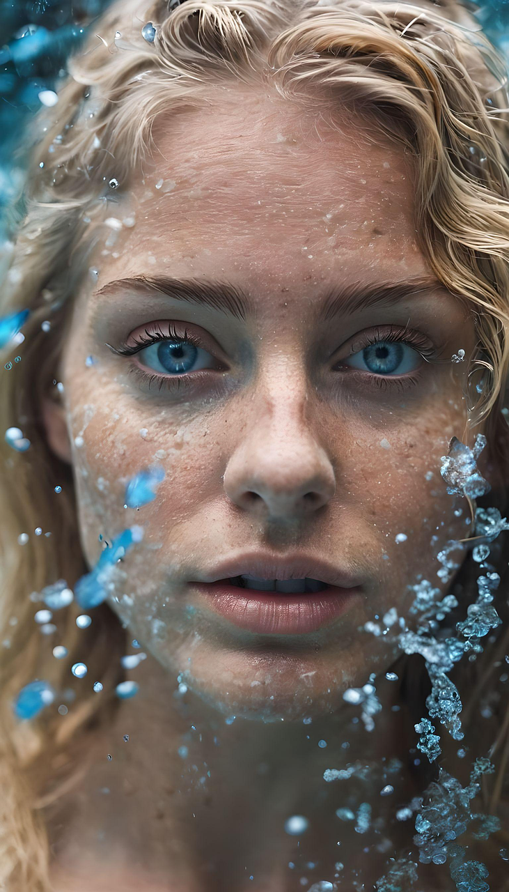 Download Woman, Portrait, Water. Royalty-Free Stock Illustration Image ...