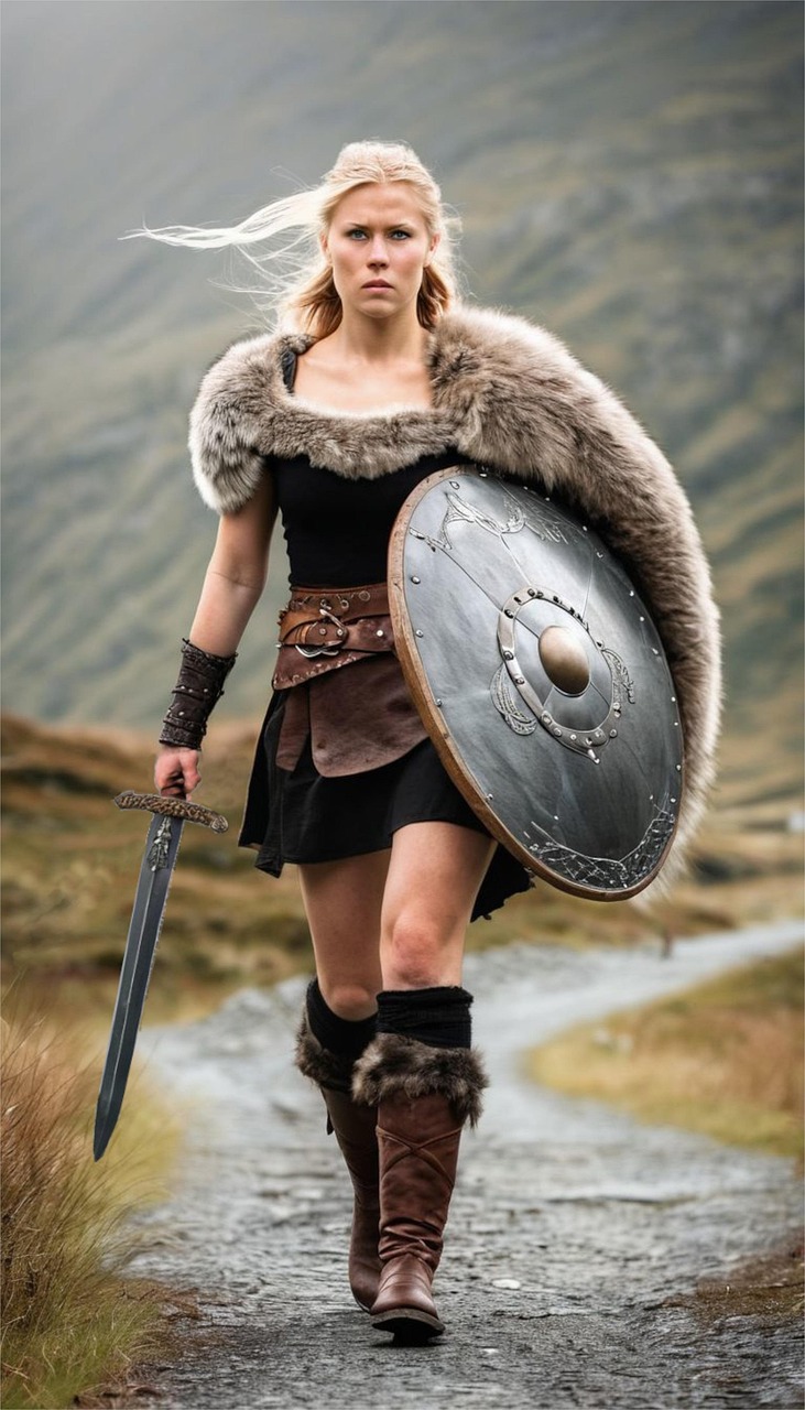 Download Ai Generated, Woman, Sword. Royalty-Free Stock Illustration ...