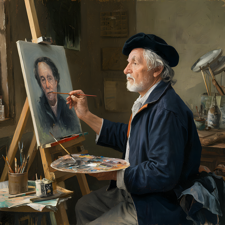 Download Ai Generated, Man, Painter. Royalty-Free Stock Illustration ...
