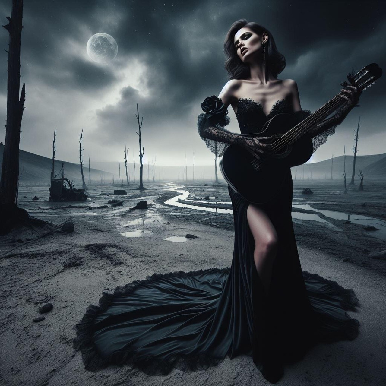 Download Ai Generated Woman Surrealism Royalty Free Stock