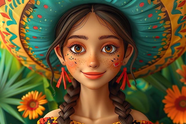Download Ai Generated Mexican Girl Royalty Free Stock Illustration