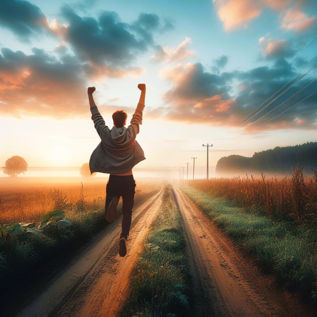 Download Ai Generated, Man, Running. Royalty-Free Stock Illustration ...