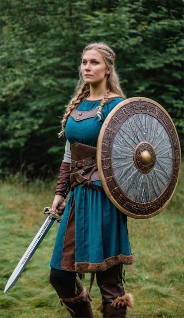 Download Shieldmaiden, Vikings, Woman. Royalty-Free Stock Illustration ...
