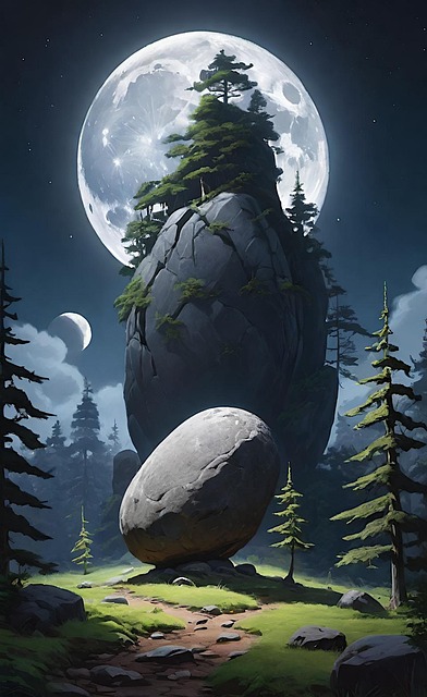 Download Stone, Luna, Giant. Royalty-Free Stock Illustration Image ...