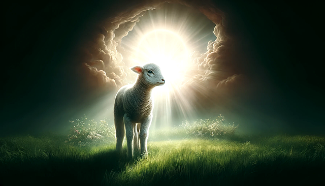 Download Ai Generated, Lamb Of God, Jesus The Lamb. Royalty-Free Stock ...