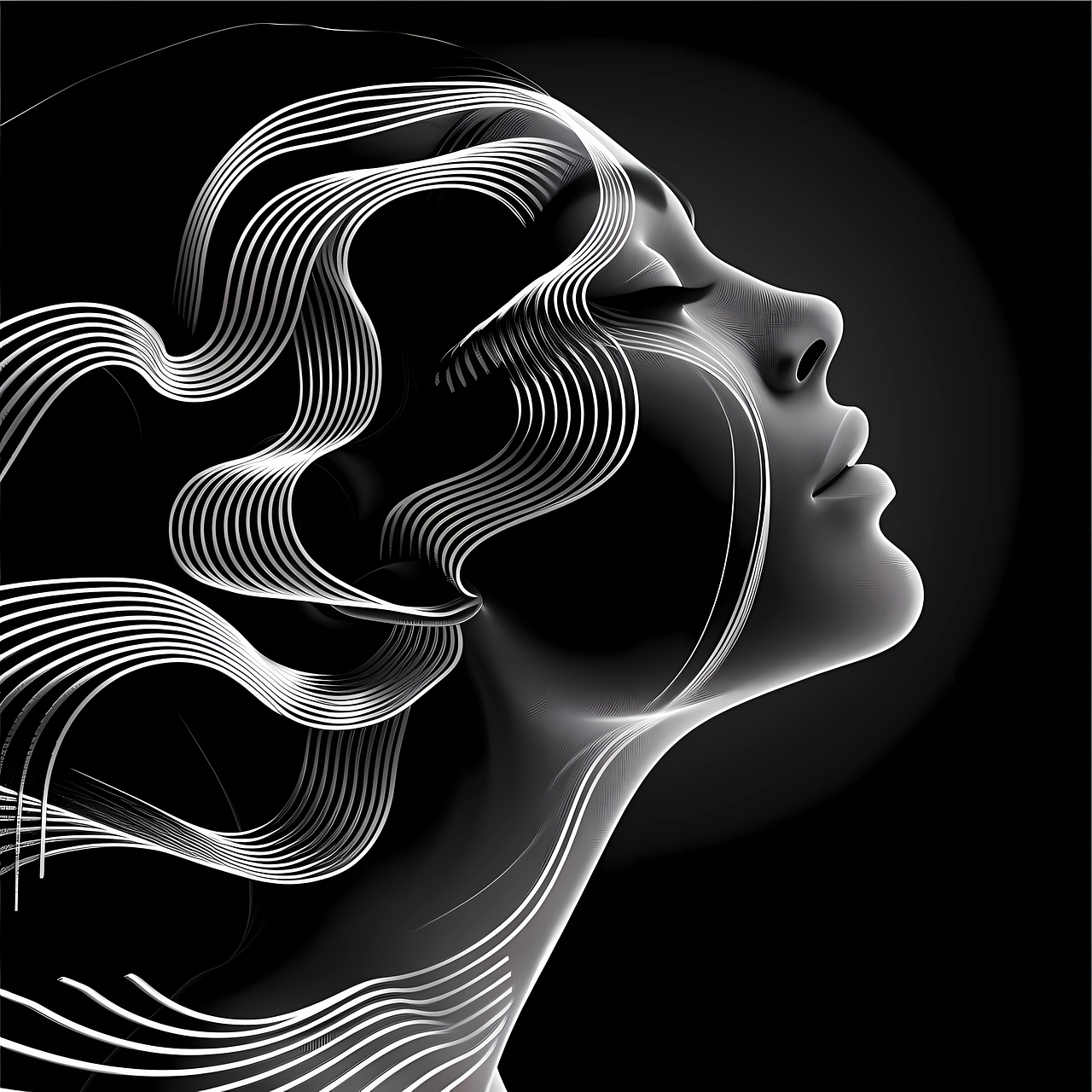 Download Ai Generated, Woman, Profile. Royalty-Free Stock Illustration ...