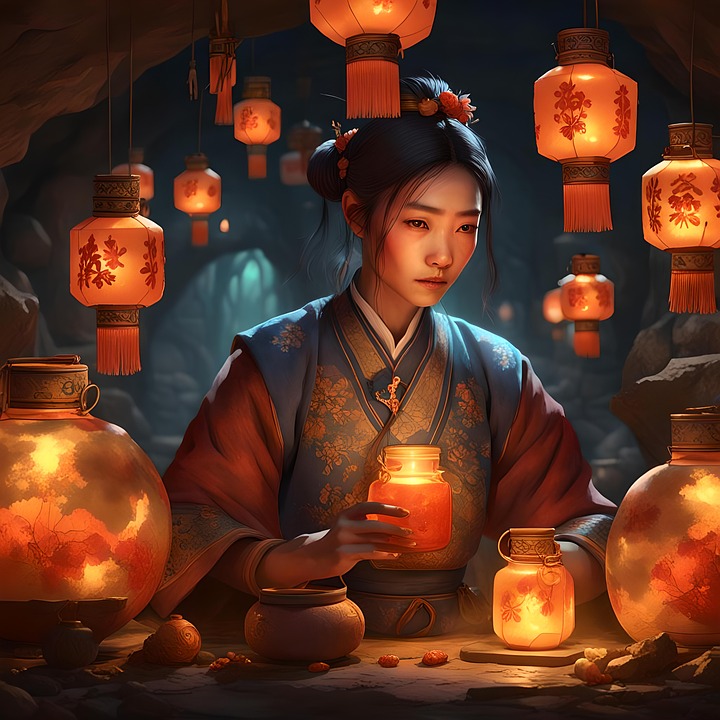 Download Woman, Chinese, Si-Fan. Royalty-Free Stock Illustration Image ...