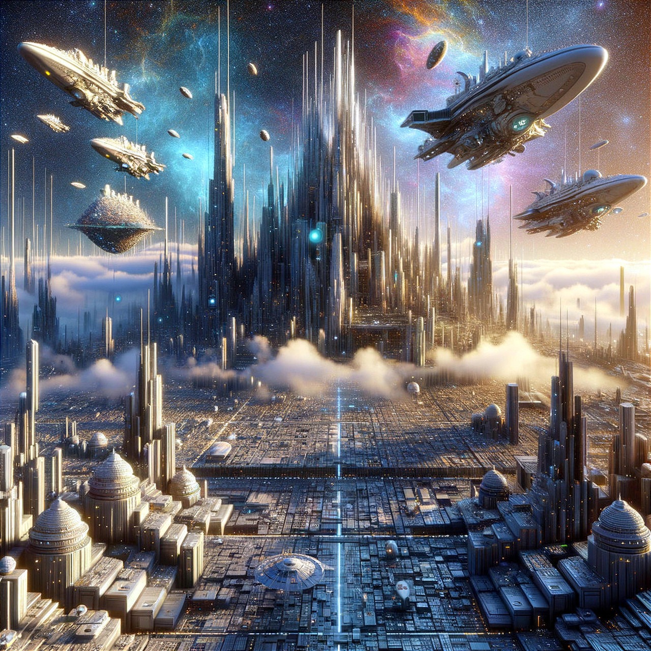 Download Ai Generated, Space, Ships. Royalty-Free Stock Illustration ...