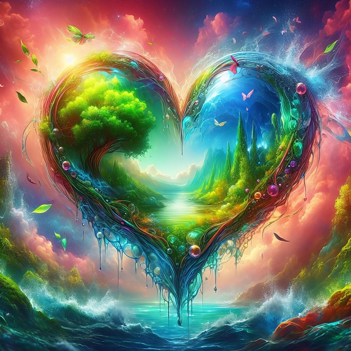 Download Glass Heart, Fantasy, Nature. Royalty-Free Stock Illustration ...
