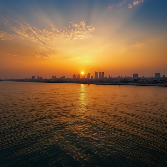 Download Sea, City, Sunset. Royalty-Free Stock Illustration Image - Pixabay