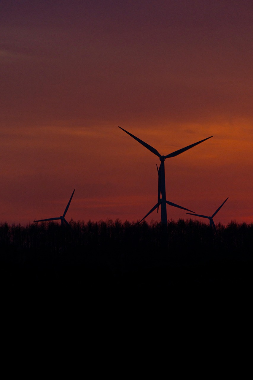 Pôr Do Sol Os Moinhos De Vento - Foto gratuita no Pixabay