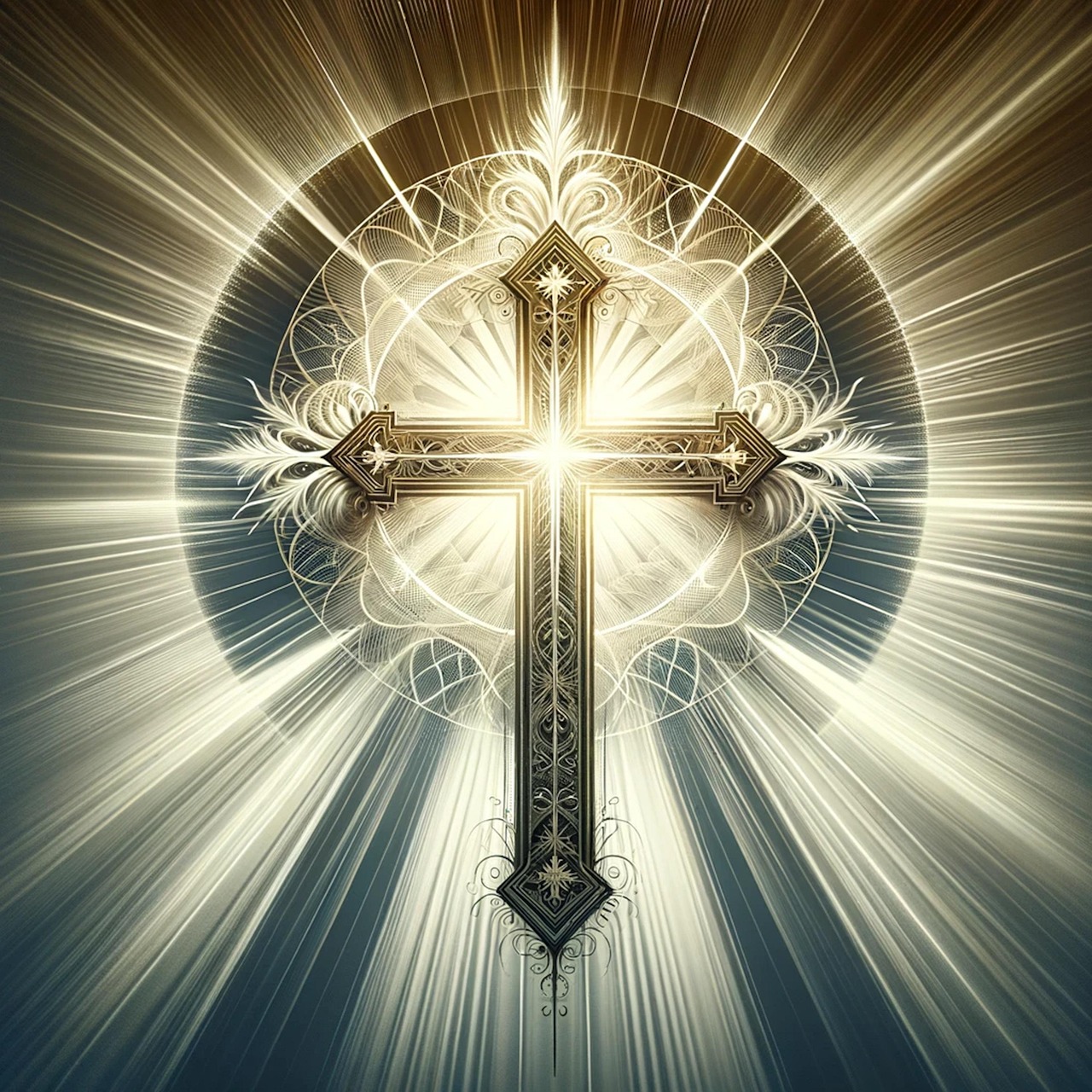 Download Divine Cross, Celestial Light, Spiritual. Royalty-Free Stock ...