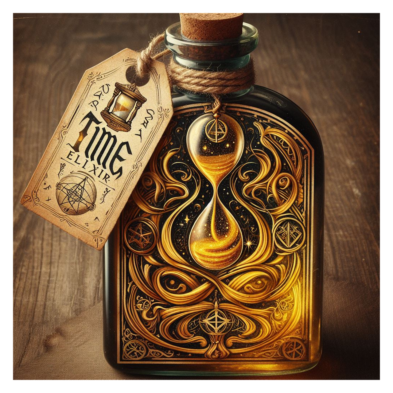 Download Bottle, Time, Clock. Royalty-Free Stock Illustration Image ...
