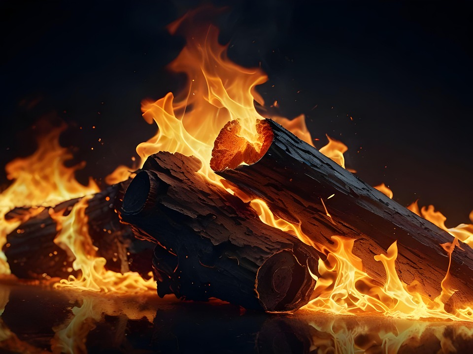 Download Wood, Flaming, Blaze. Royalty-Free Stock Illustration Image ...