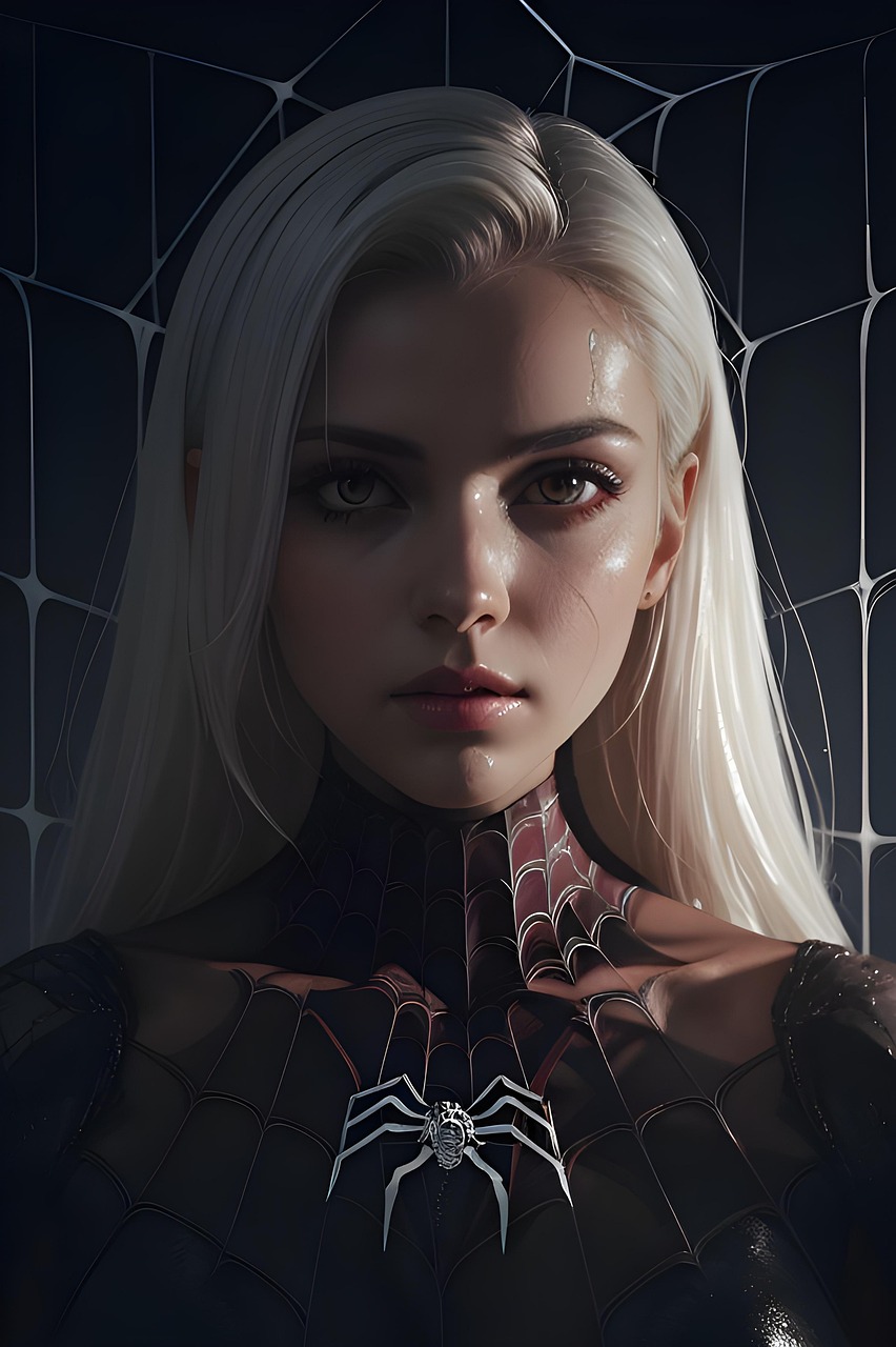 Download Woman Spider Blonde Royalty Free Stock Illustration Image