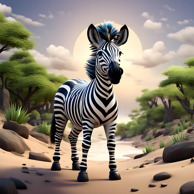 Download Ai Generated, Zebra, Stripes. Royalty-Free Stock Illustration ...