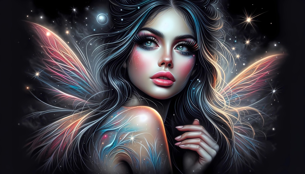 Download Woman, Fairy, Universe. Royalty-Free Stock Illustration Image ...