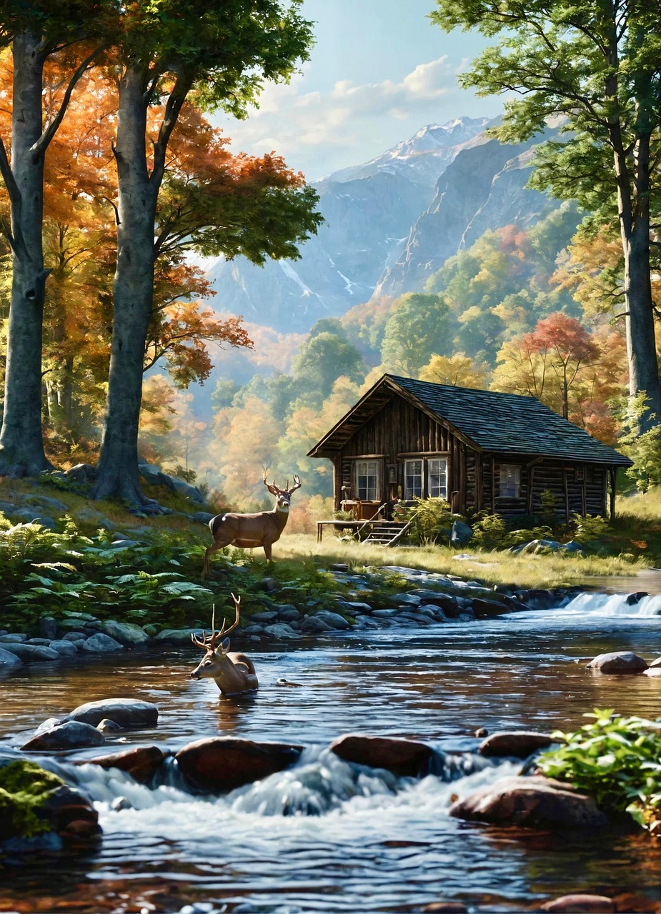 Download Ai Generated, Cabin, House. Royalty-Free Stock Illustration ...