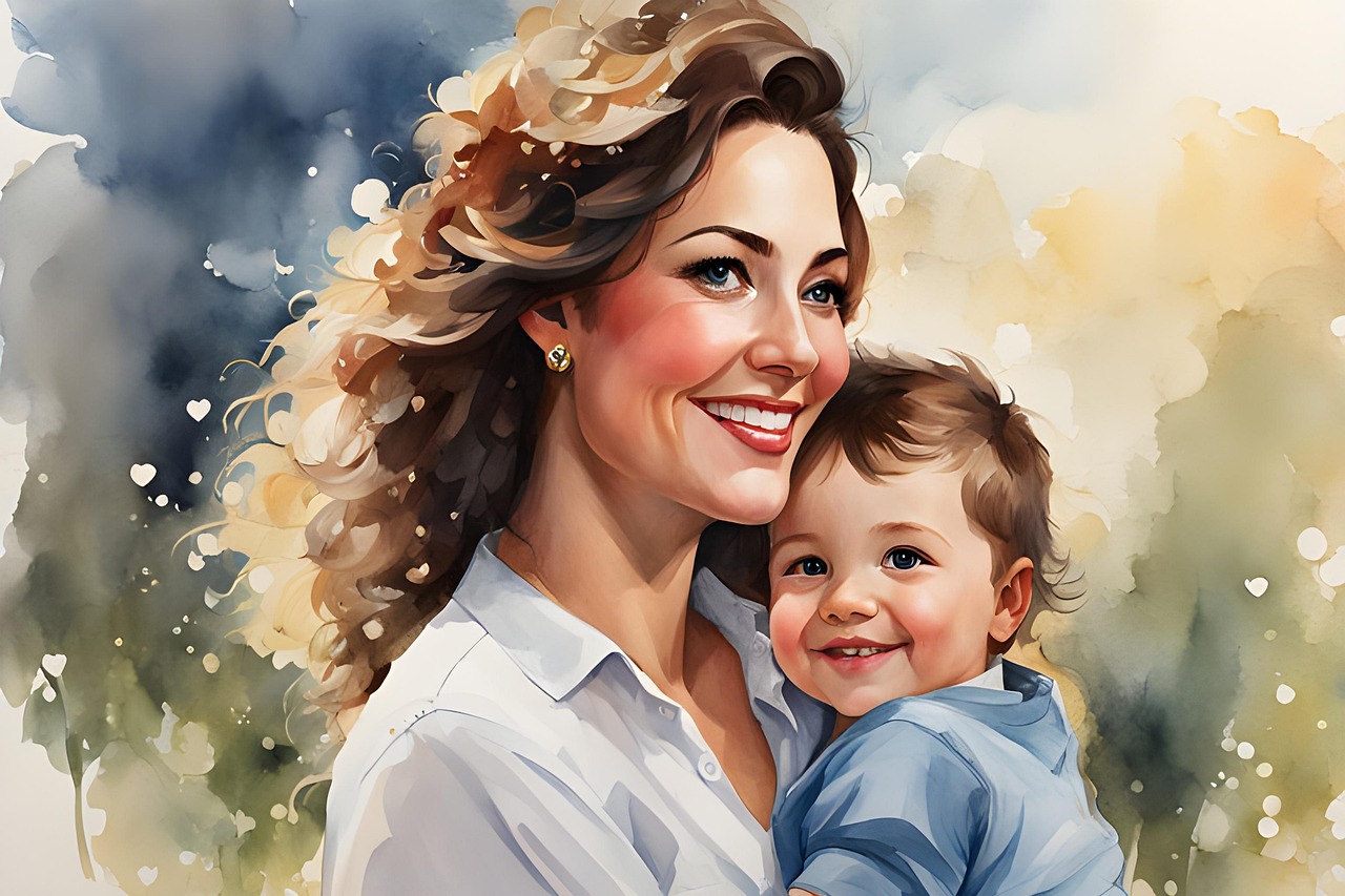 Download Ai Generated, Mother, Child. Royalty-Free Stock Illustration ...
