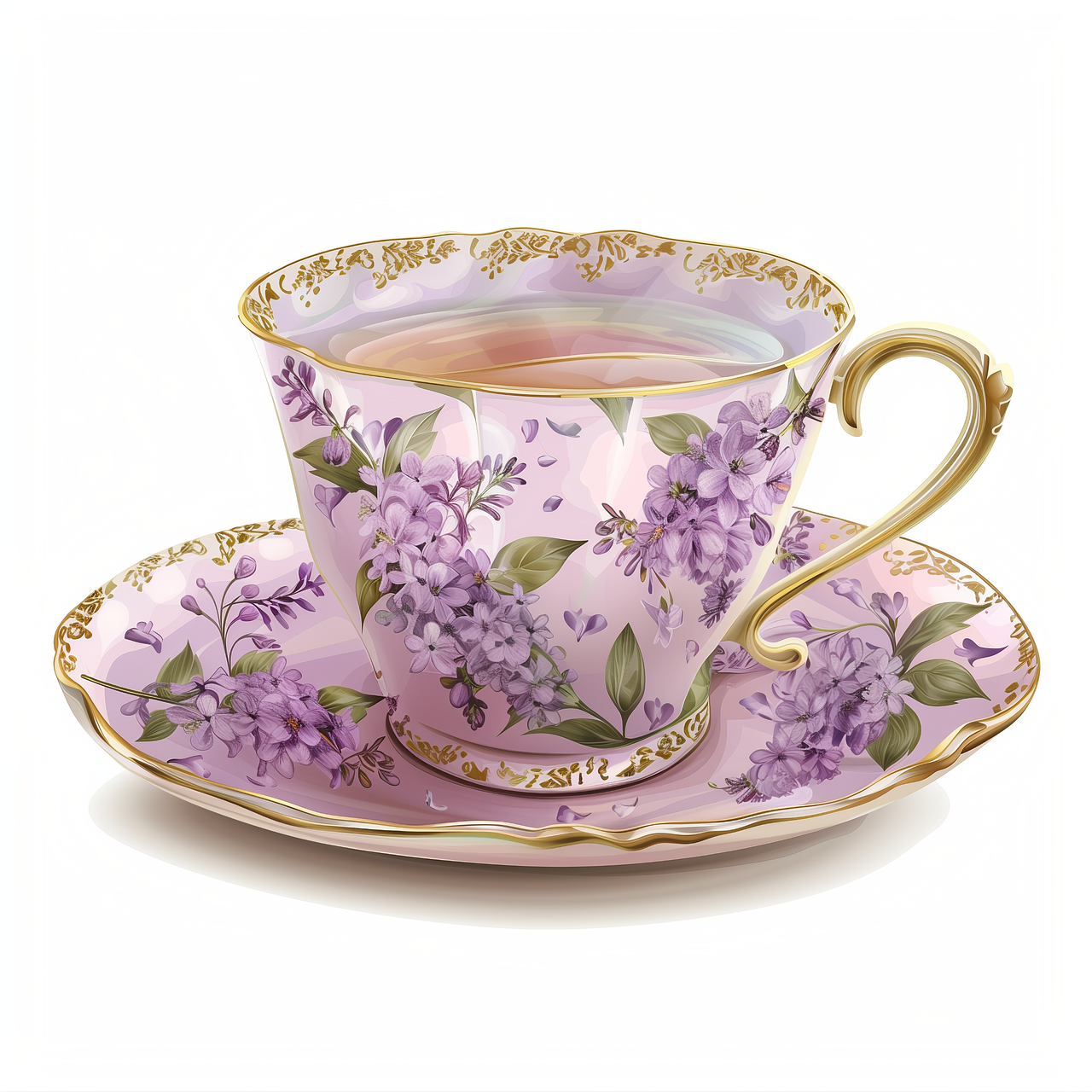 Download Teacup, Saucer, Porcelain. Royalty-Free Stock Illustration ...