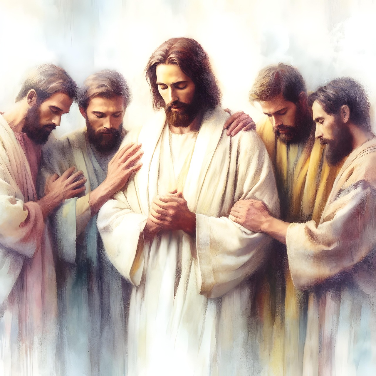 Download Ai Generated, Jesus, Prayer. Royalty-Free Stock Illustration ...