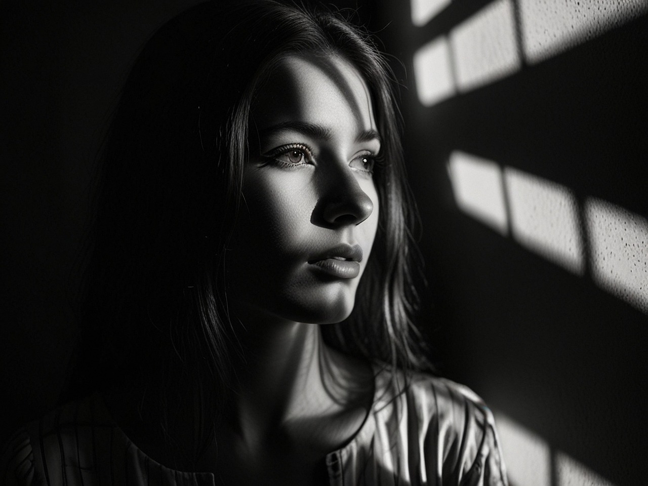 Download Portrait, Woman, Monochrome. Royalty-Free Stock Illustration ...