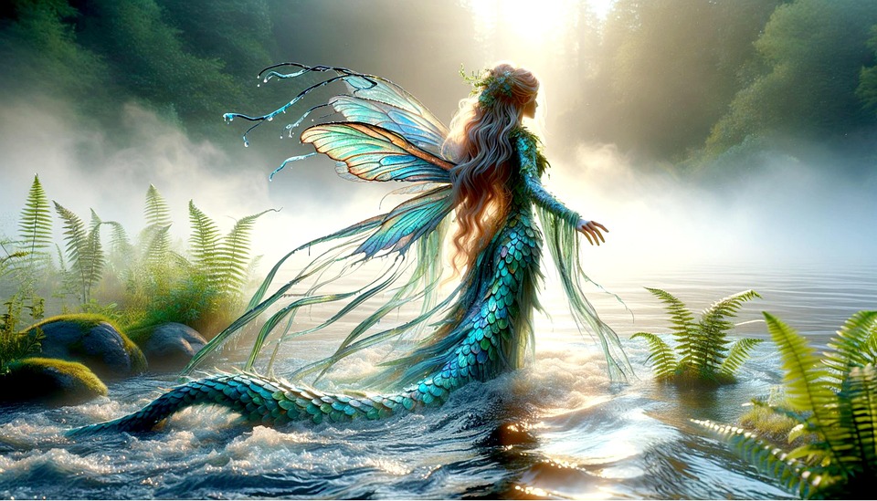 Download Fairy, Water Mermaid, Mermaid. Royalty-Free Stock Illustration ...