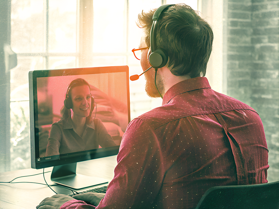 Download Video Conference, Online Session, Internet. Royalty-Free Stock ...