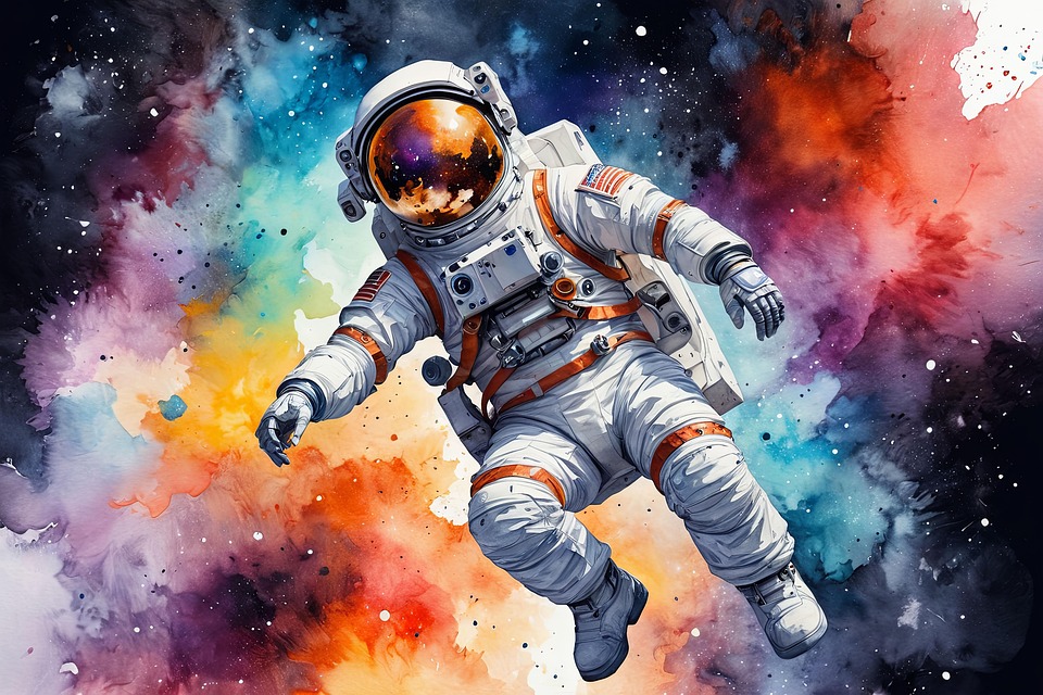 Download Watercolor, Space, Astronaut. Royalty-Free Stock Illustration ...