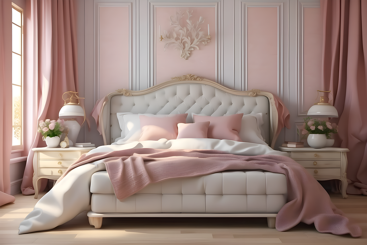 Download Ai Generated Bed Bedroom Royalty Free Stock Illustration 5959