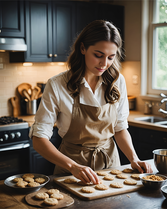 Download Woman, Cookies, Bake. Royalty-Free Stock Illustration Image ...