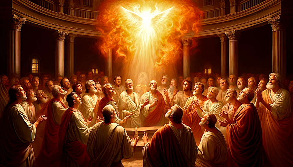 Download Pentecost Sunday, Spirit Of Renewal, Divine Wind. Royalty-Free ...