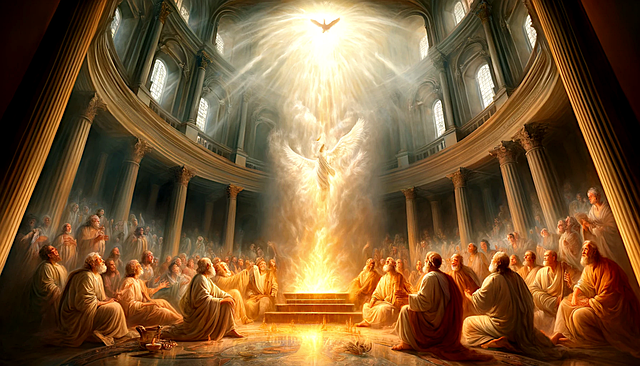 Download Spiritual Outpouring, Fiery Sermon, Pentecost Miracle. Royalty ...