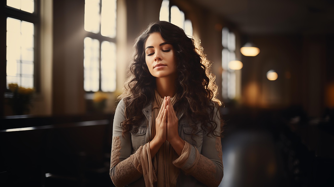 Download Woman, Prayer, Meditation. Royalty-Free Stock Illustration ...