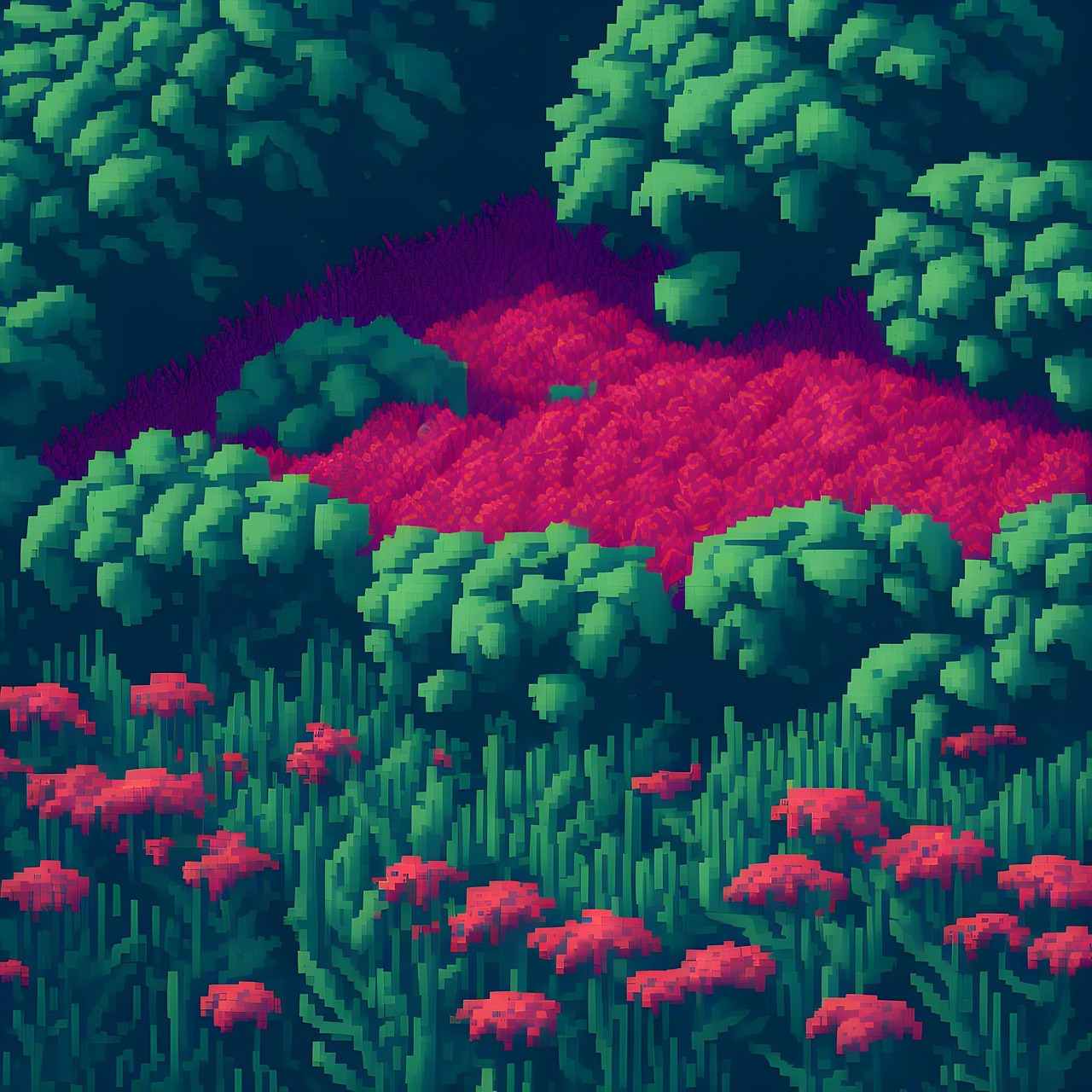 Pixel Art Paysage Vibrant - Image gratuite sur Pixabay - Pixabay