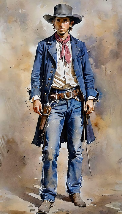 Download Cowboy, Gunslinger, Outlaw. Royalty-Free Stock Illustration ...