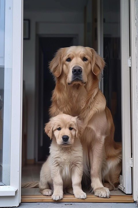 Download Ai Generated, Dogs, Golden Retriever. Royalty-Free Stock ...