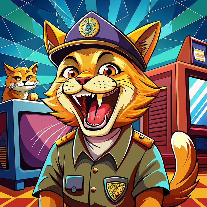 Download Asian Gold Cat Laugh, Gold Cat Police, Golden Cat Laugh ...