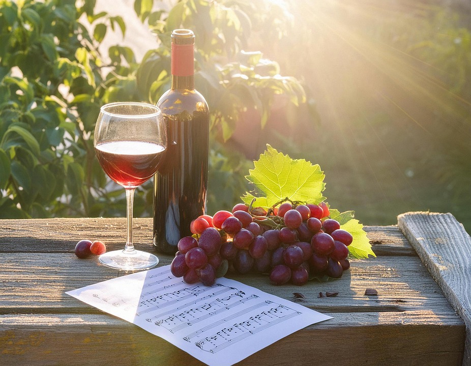 Download Grapes, Red Wine, Wine Glass. Royalty-Free Stock Illustration ...