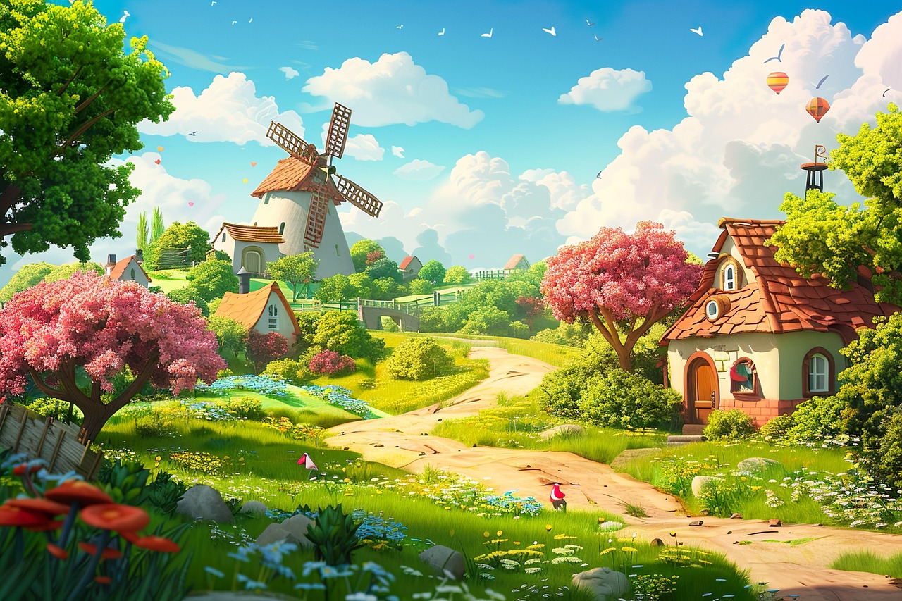 Download Storybook Village, Village, Landscape. Royalty-Free Stock ...