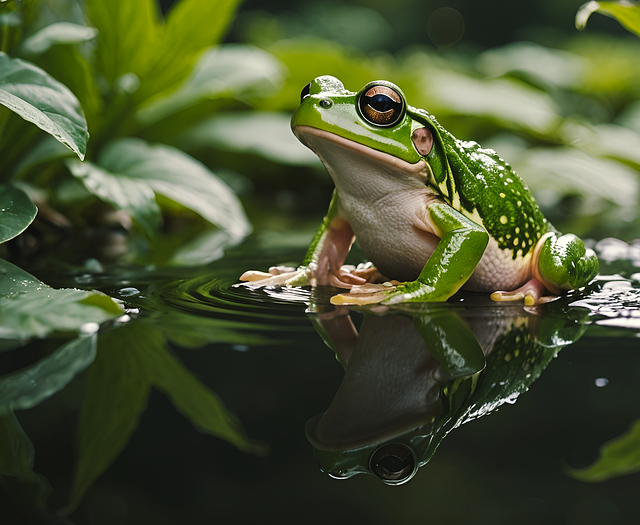 Download Ai Generated Frog Tropical Royalty Free Stock Illustration