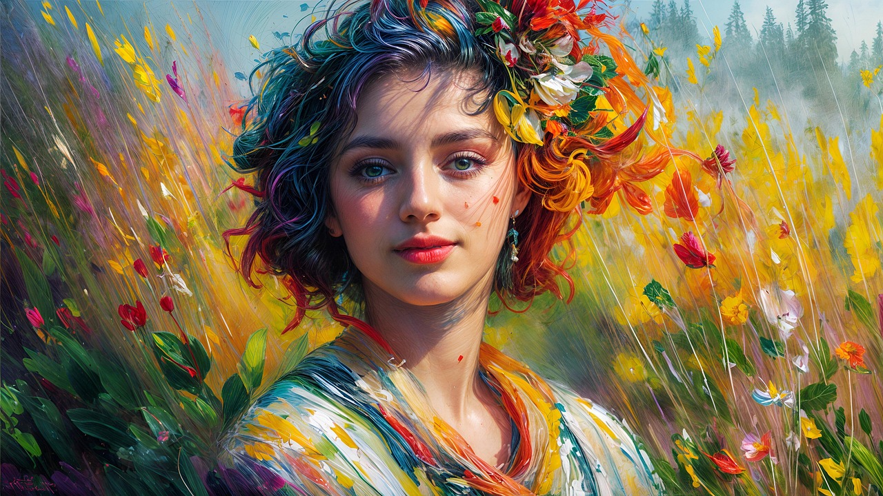 Download Ai Generated, Woman, Painting. Royalty-Free Stock Illustration ...